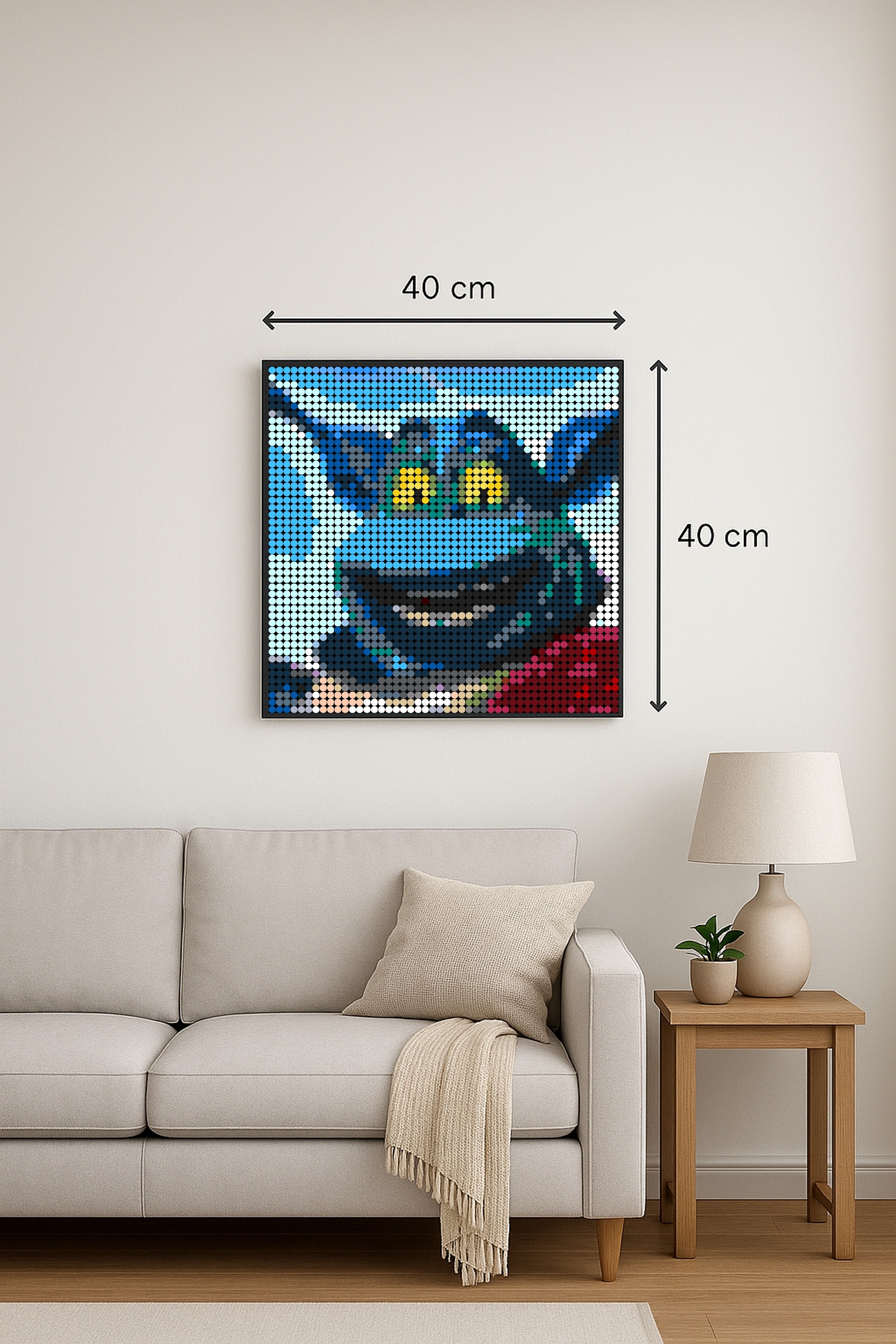 Bill - Bigdil – 2 304 pièces - 40 × 40 cm - Art Mural - compatible LEG ...